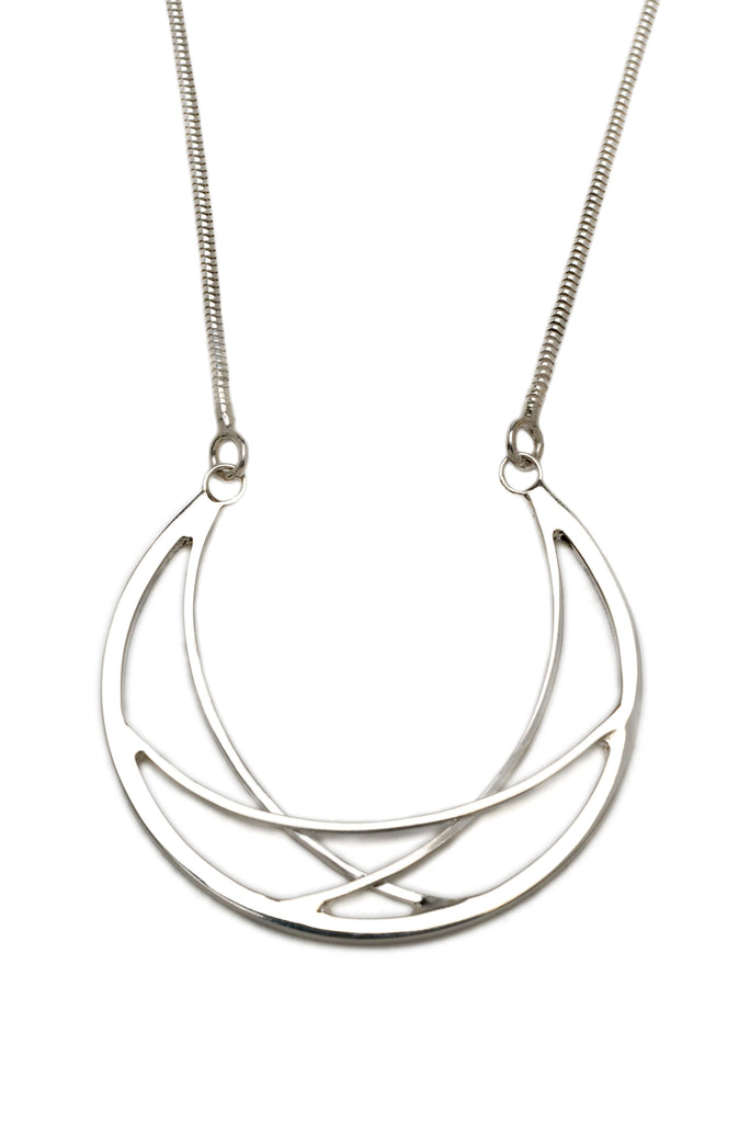 Cayne crescent pendant necklace store